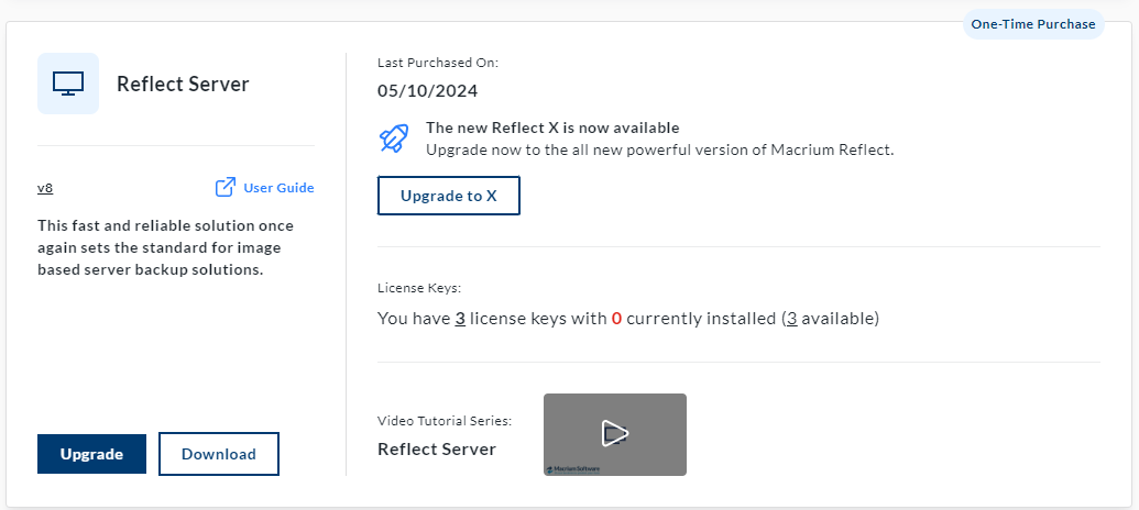 Upgrading to Macrium Reflect X From Previous Versions