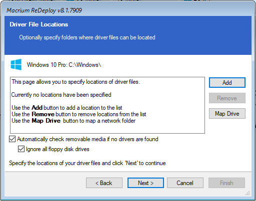Restoring Images using the Rescue Media