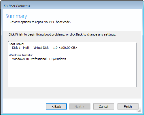 Fixing Windows Boot Problems