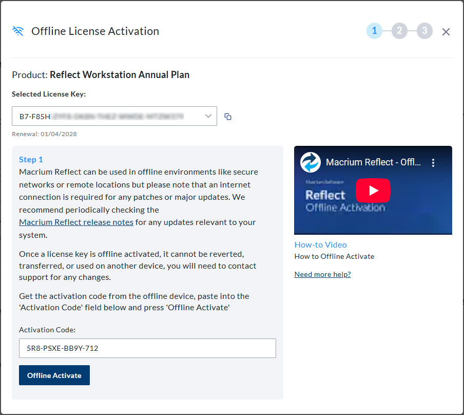 Installing and Updating Macrium Reflect Offline