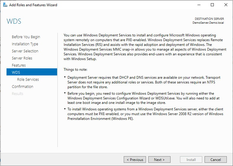 Configuring WDS to PXE Boot Technician's Rescue Media