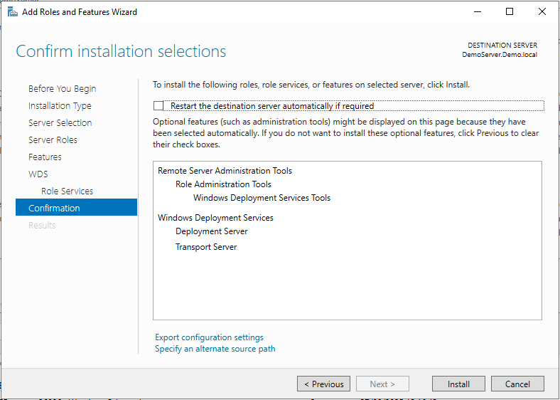 Configuring WDS to PXE Boot Technician's Rescue Media