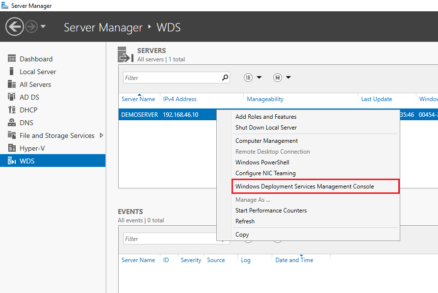 Configuring WDS to PXE Boot Technician's Rescue Media