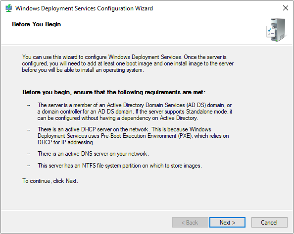 Configuring WDS to PXE Boot Technician's Rescue Media