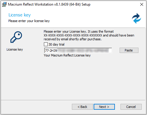 Installing Macrium Reflect LTSC