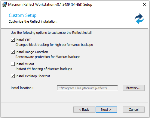 Installing Macrium Reflect LTSC