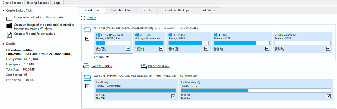 Creating a Disk Image