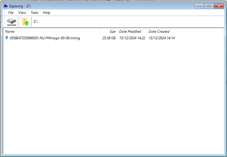 Restoring Images using the Rescue Media