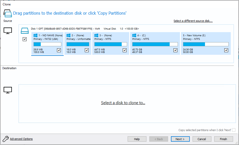 Cloning a Disk