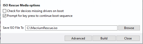 Creating Rescue Media