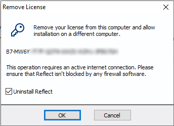 Removing a Macrium Reflect Annual Plan License