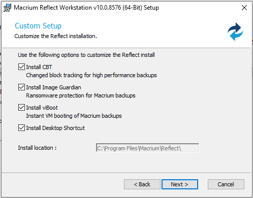 Macrium Changed Block Tracker