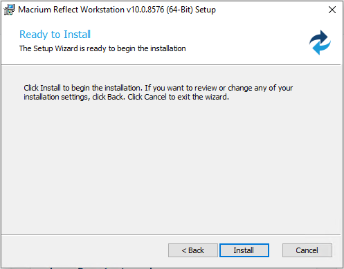 Installing Macrium Reflect X