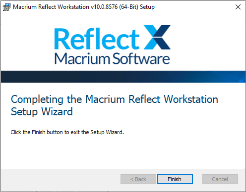 Installing Macrium Reflect X