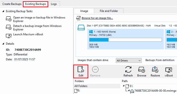 Restoring an Image with the Macrium Technician's License