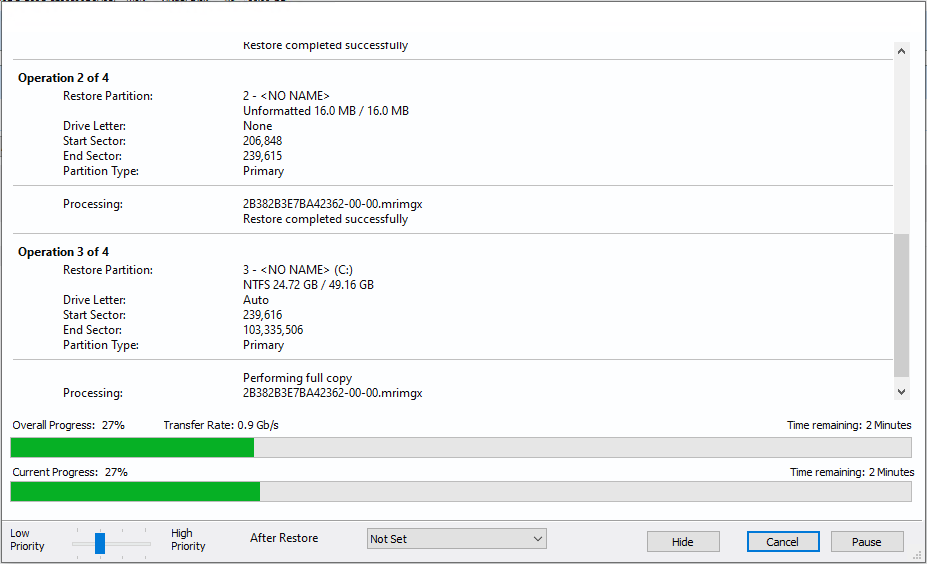 Restoring Image Backups within Windows