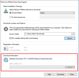 Creating Rescue Media on Offline Computers