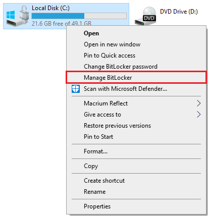 Adding BitLocker Support to the Rescue Media