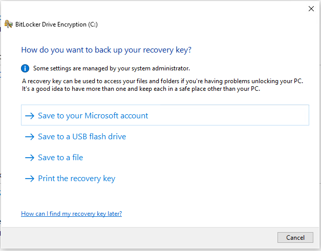 Adding BitLocker Support to the Rescue Media