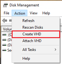 Restoring a Disk Image to a VHD