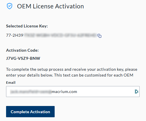 OEM Activation