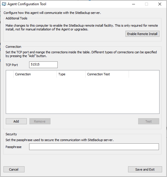 Getting Started with SiteBackup