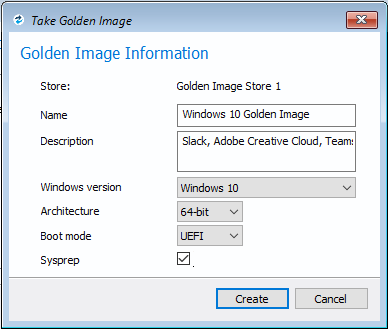 Creating a Golden Image