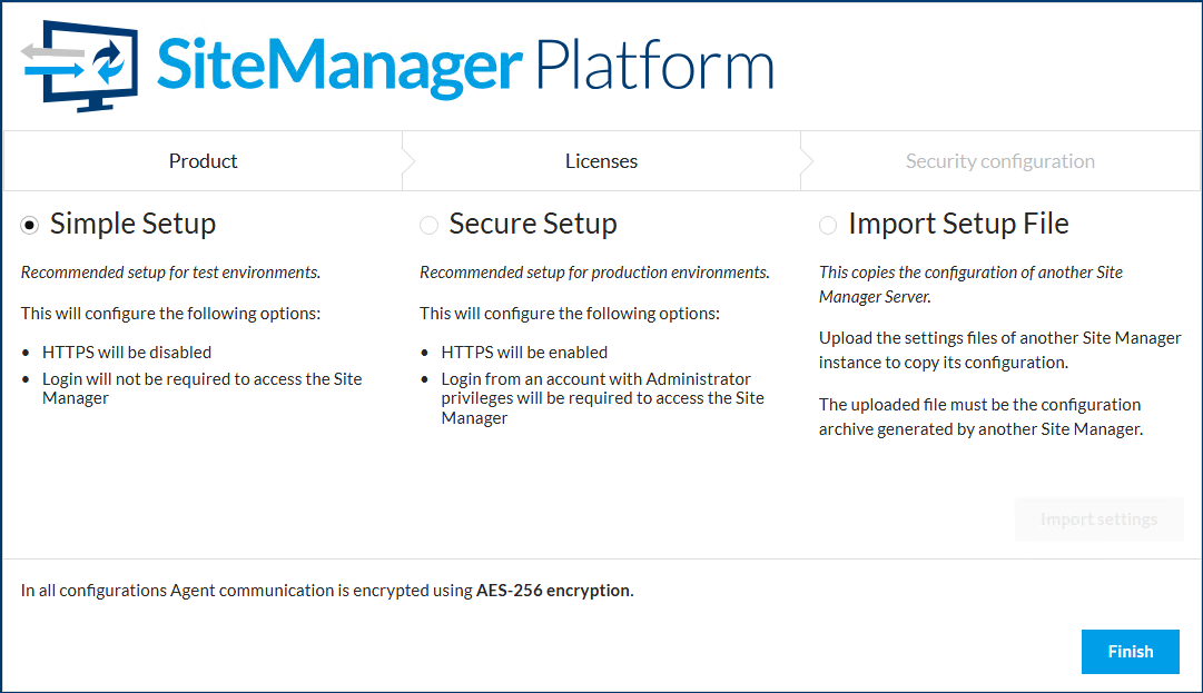 Installing SiteManager Platform