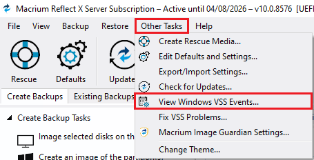 Troubleshooting Microsoft VSS Errors
